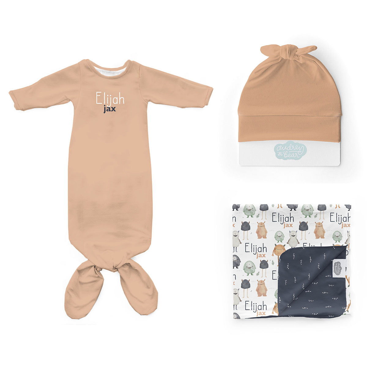 Personalized Newborn Bundle | Monster mash – Audrey & Bear