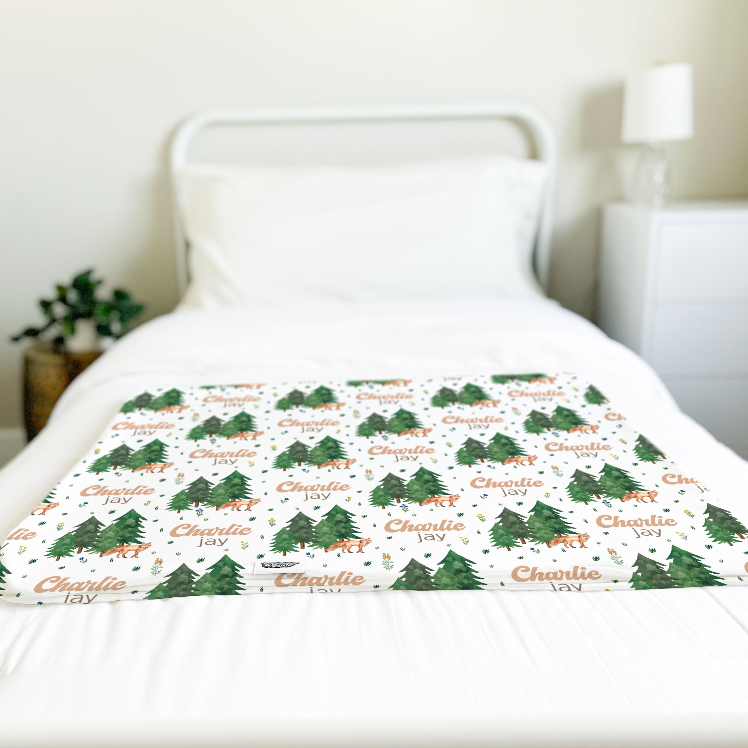 Personalized Big Bear Swaddle Blanket | Timber Trails – Audrey & Bear