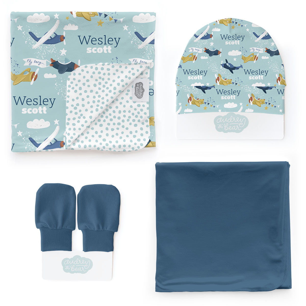 Personalized Fresh 48 Bundle | Fly High – Audrey & Bear