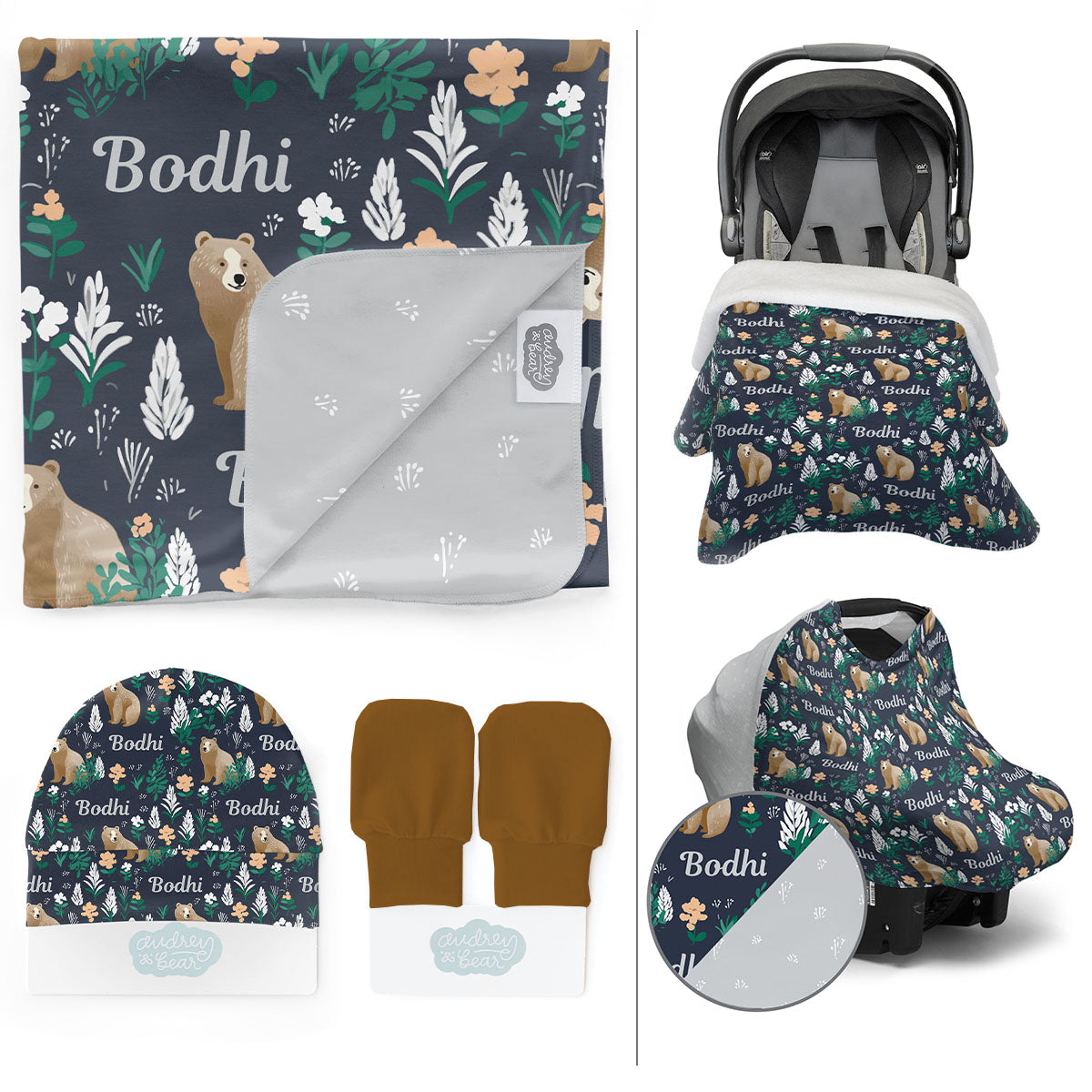 Personalized Take Me Home Bundle | Forest Blues – Audrey & Bear